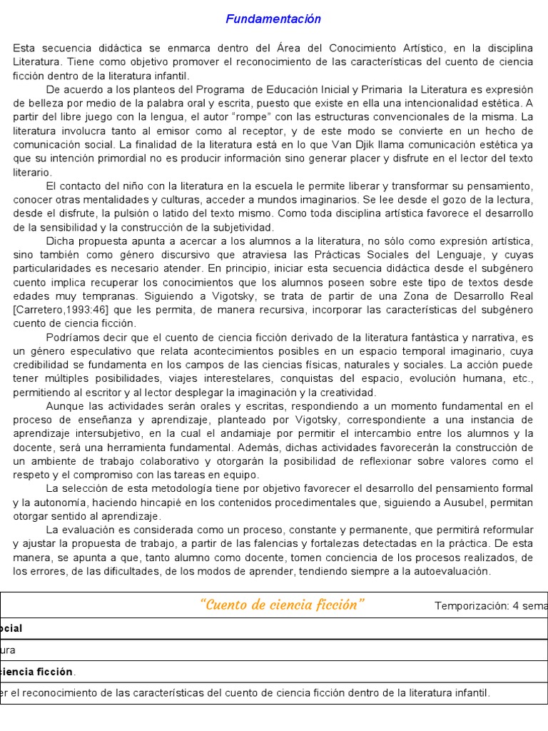 Literatura - El Cuento de Ciencia Ficción | PDF | Cognición