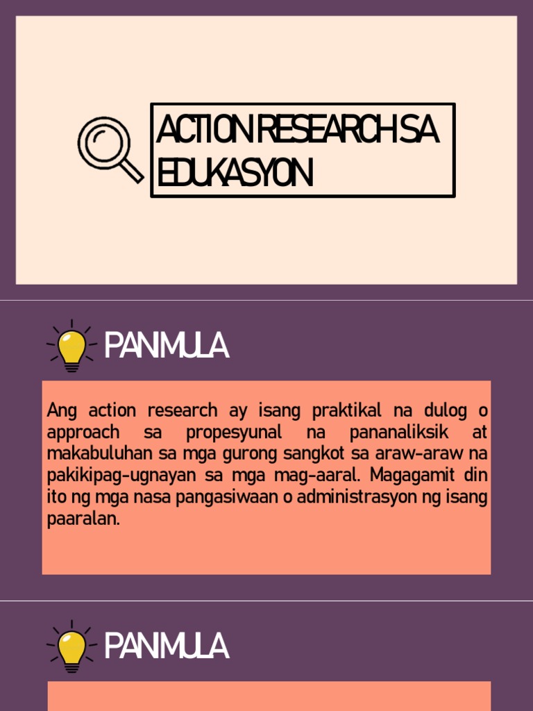 Action Research Sa Edukasyon | PDF