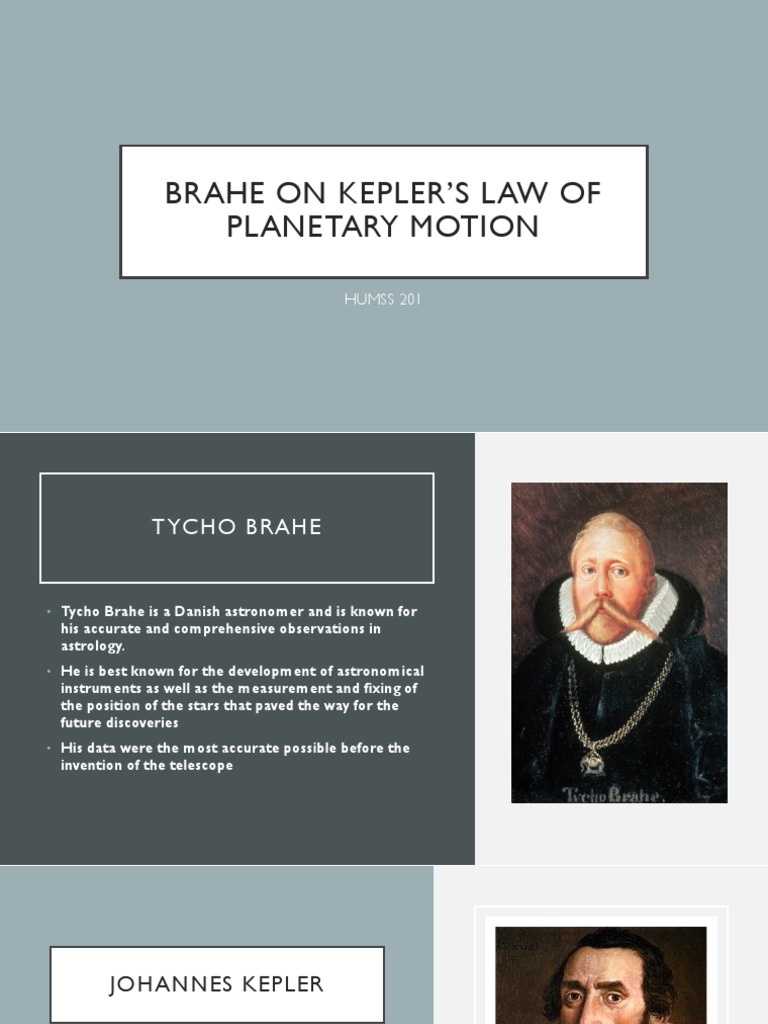Laws On Planetary Motion | PDF | Tycho Brahe | Johannes Kepler