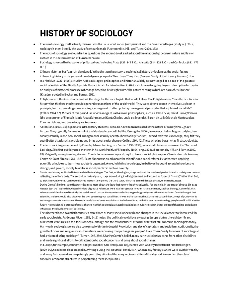 Sociology | PDF | Sociology | Positivism