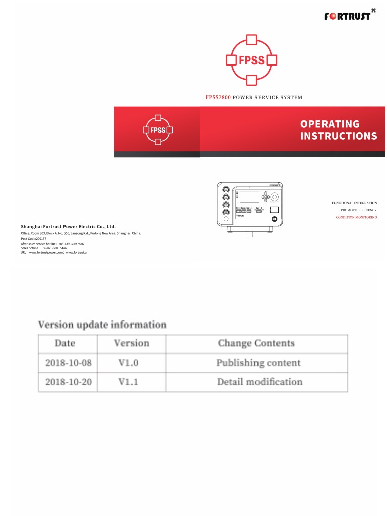 FPSS7800 Datasheet | PDF | Mobile App | Cloud Computing