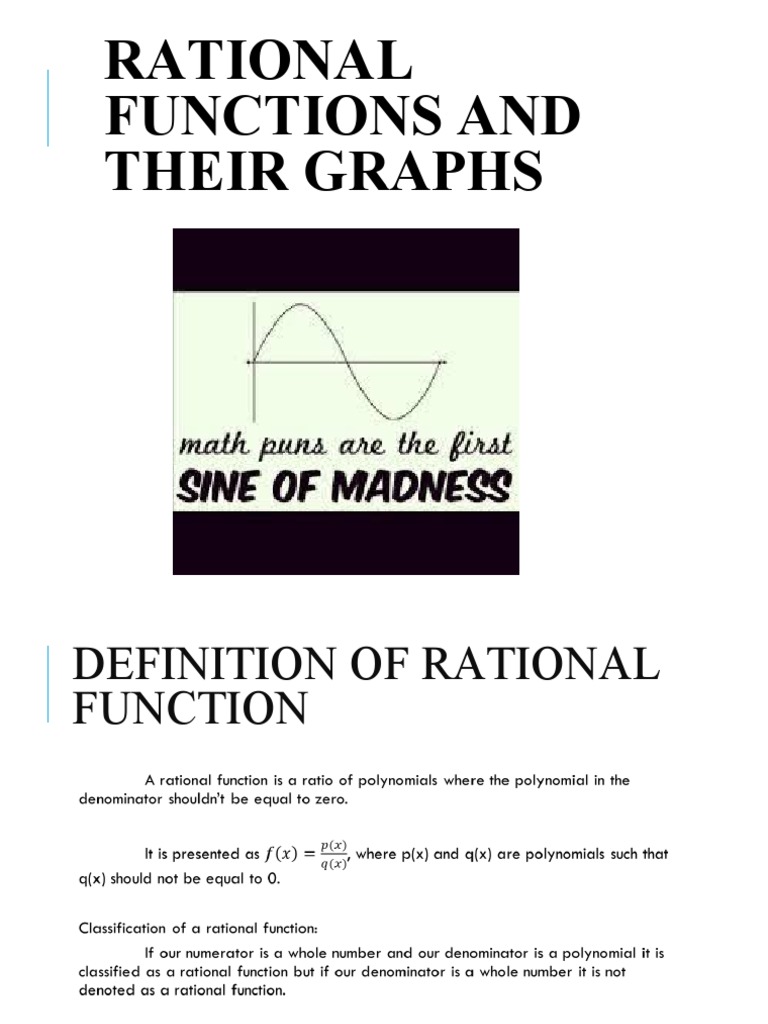 Rational Function Pdf Asymptote Abstract Algebra