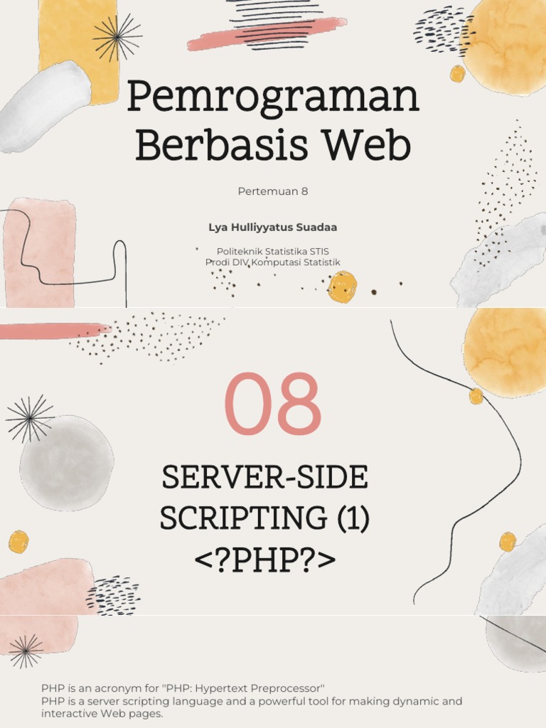 PHP Server-Side Scripting Basics | PDF