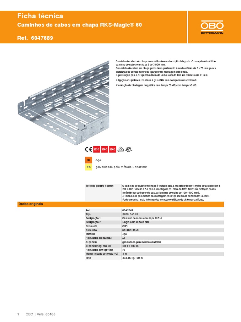 Ficha Técnica KTS-RKSM 640 FS-6047689-pt | PDF