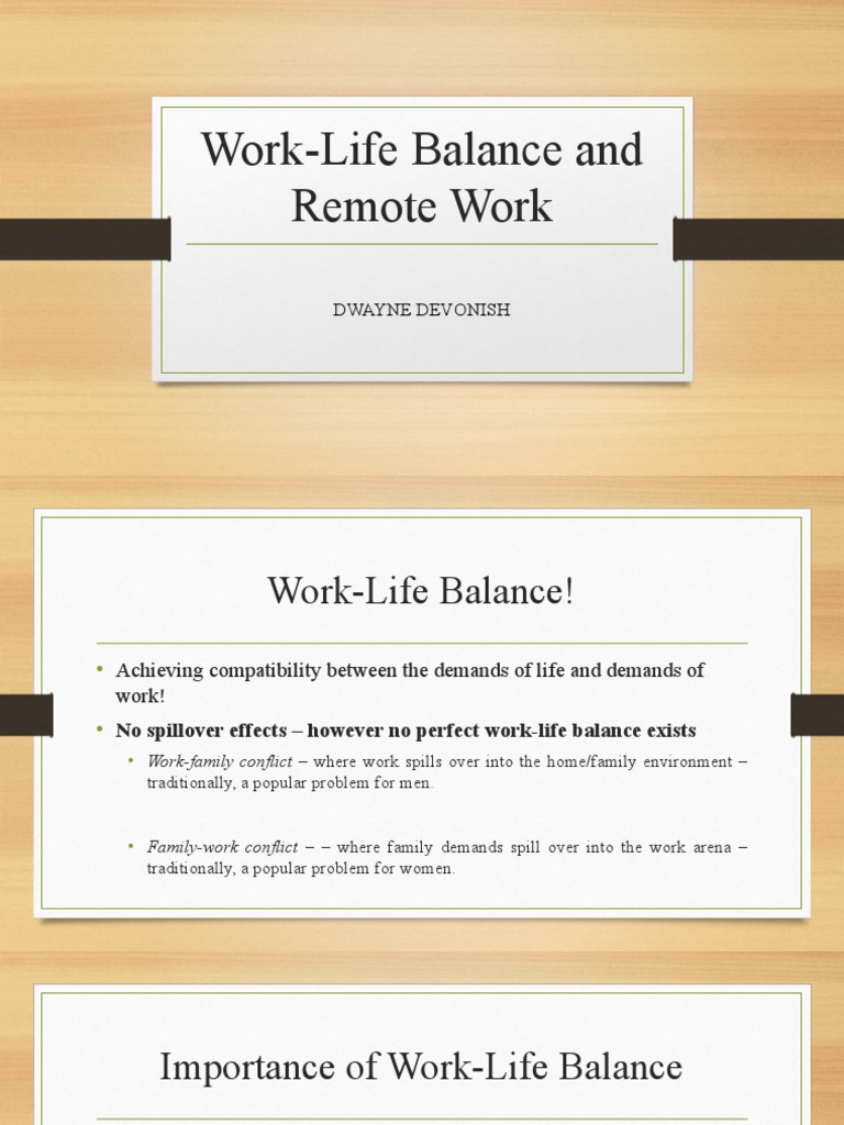 Remote Work-Life Balance Guide | PDF | Employment | Business