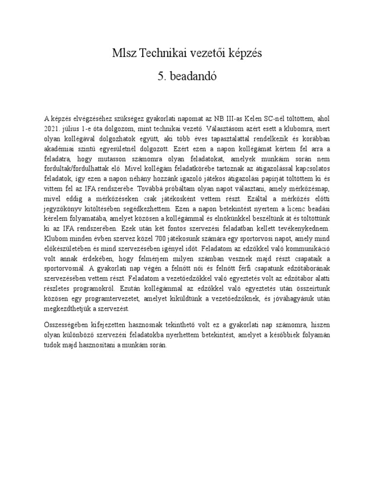 Beadandó | PDF