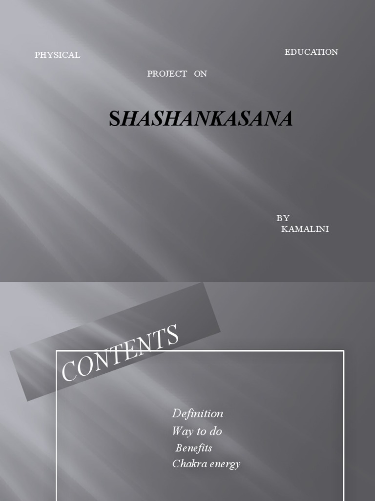 SHASHANKASANA | PDF