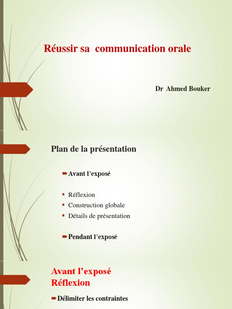 Réussir sa communication orale | PDF | Évolution de carrière | Arts du ...