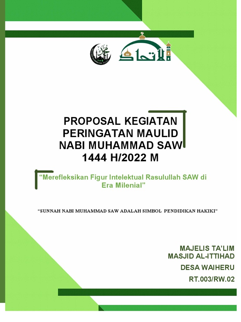 Proposal Maulid Dan Lomba | PDF