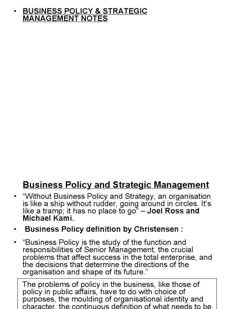 BPSM | Download Free PDF | Strategic Management | Strategic Planning