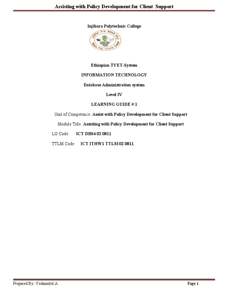 Reviewing Change Requests and Assisting with the Policy Development for ...