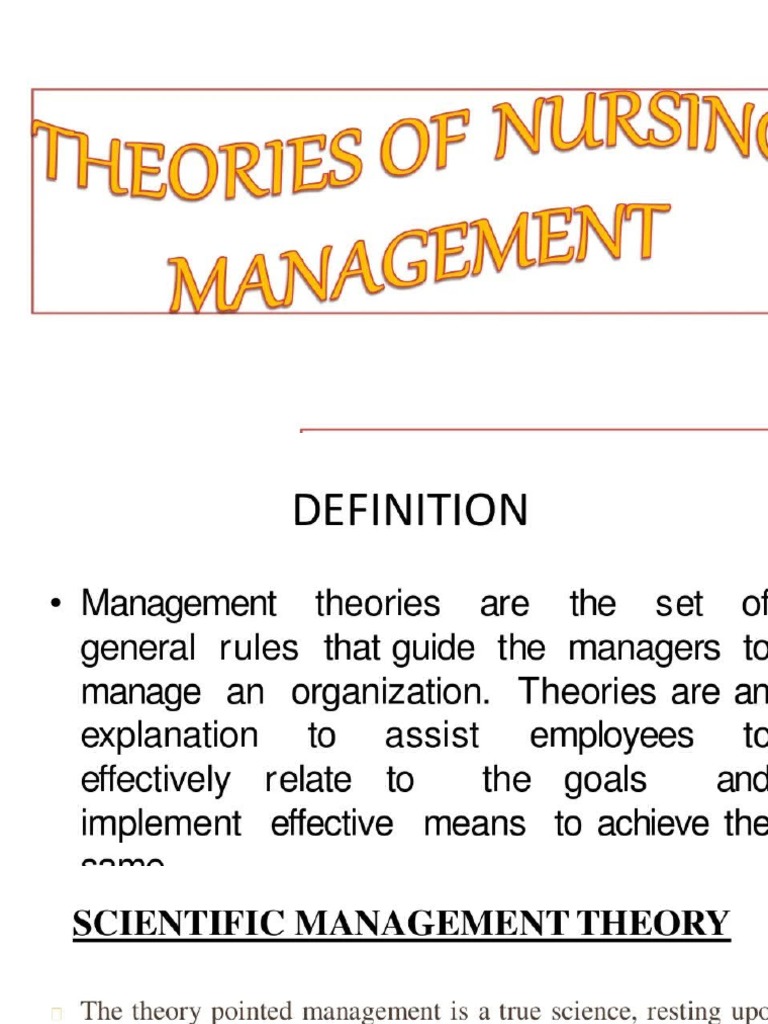 Management Theories | PDF