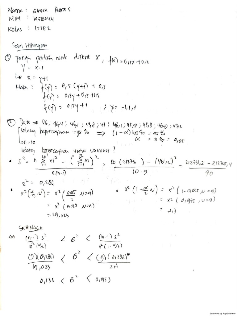 14S18044 - UAS Probstat | PDF