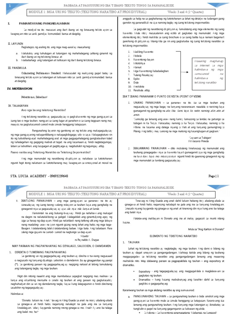 Module - Weeks 3 and 4 (2022-2023) | PDF