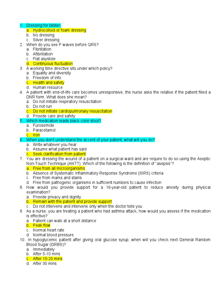 New NMC CBT | PDF | Nursing | Patient