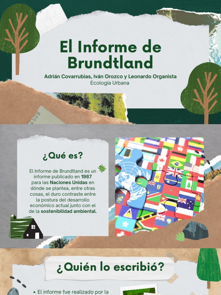 El Informe de Brundtland | PDF | Sustentabilidad | Economias