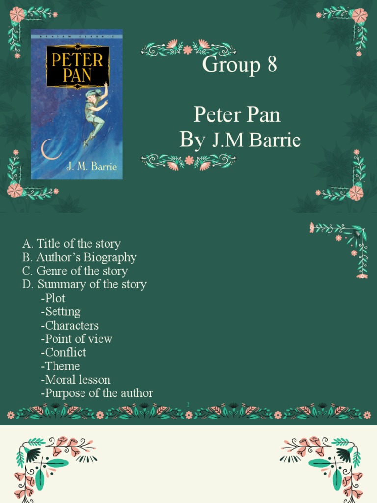 Peter Pan PPT | PDF | Wendy Darling | Peter Pan