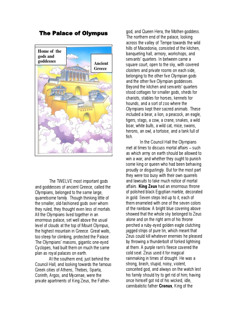 The Palace of Olympus | PDF | History