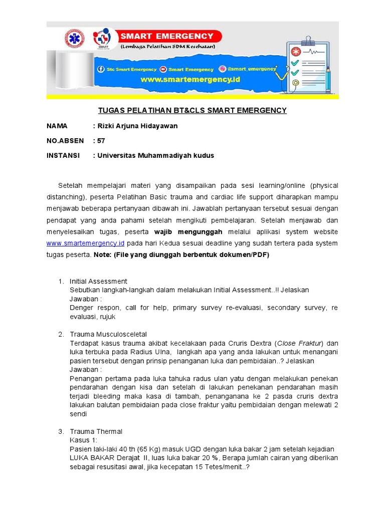 Tugas Ke-2 Btcls Smart Emergency | PDF