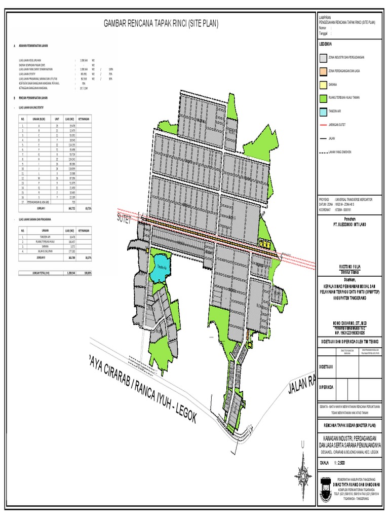 Site Plan for Industrial Area Development | PDF
