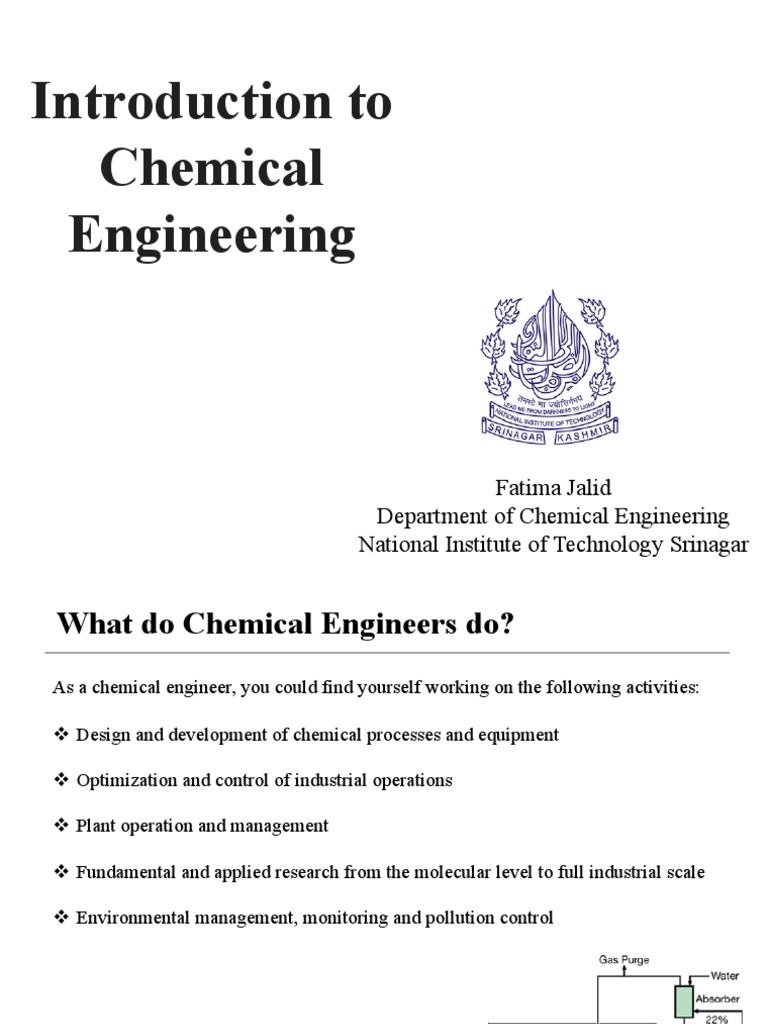 Introduction To Chemical Engineering | PDF
