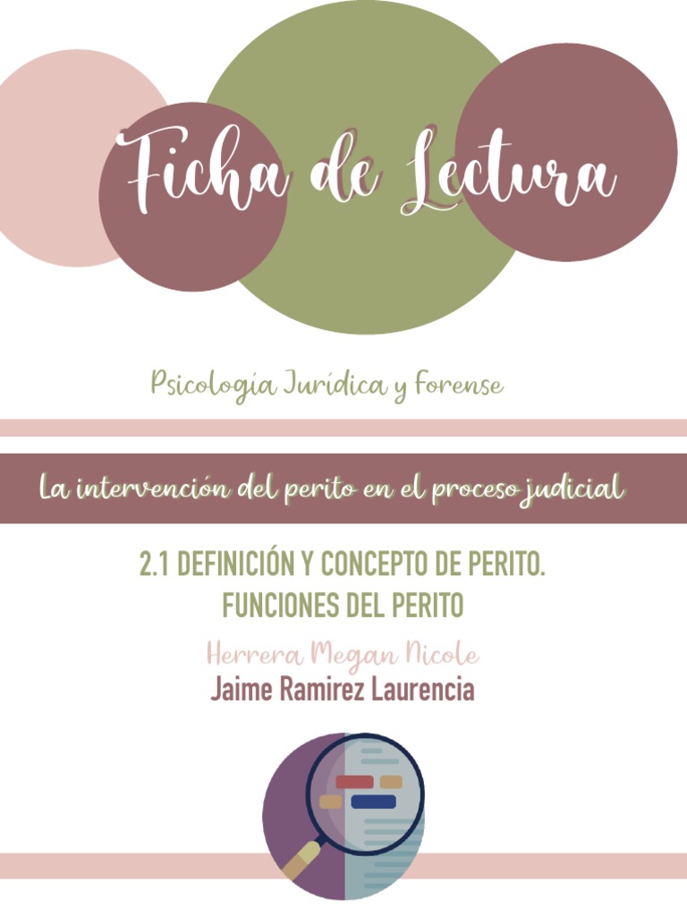 2.1 Definición y Concepto de Perito. Funciones Del Perito. | PDF ...