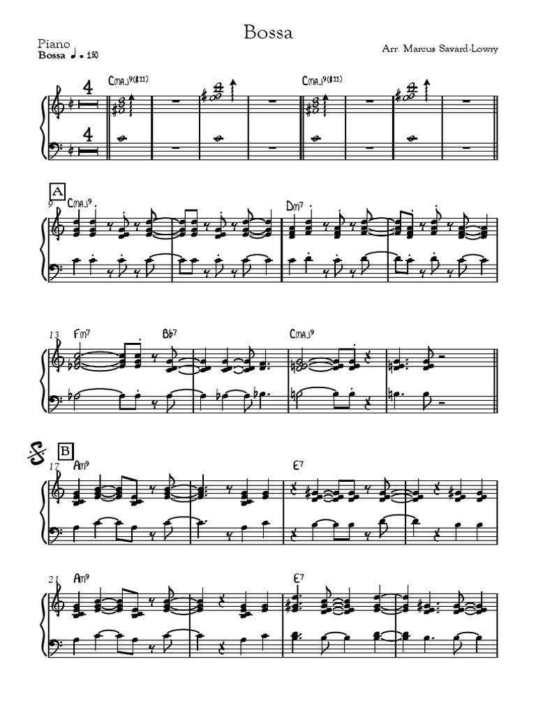 Bossa Piano | PDF