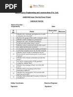 Exhaust Fan Monthly Inspection Checklist | PDF