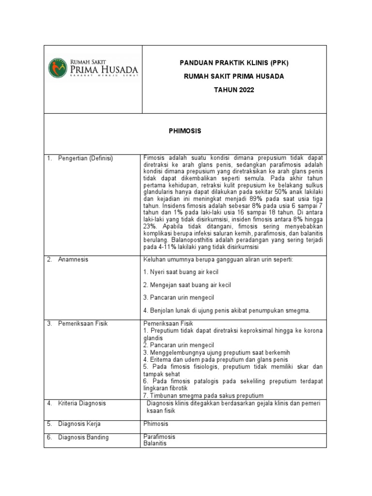 PPK Phimosis | PDF