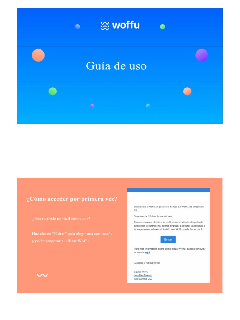 Woffu - Guía para El Empleado - A | PDF | Contraseña | Informática