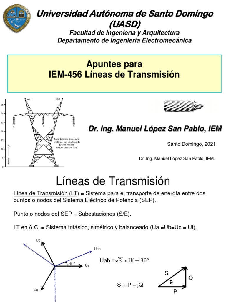 Tipos y Cálculos de Líneas de Transmisión | PDF | Energia electrica ...