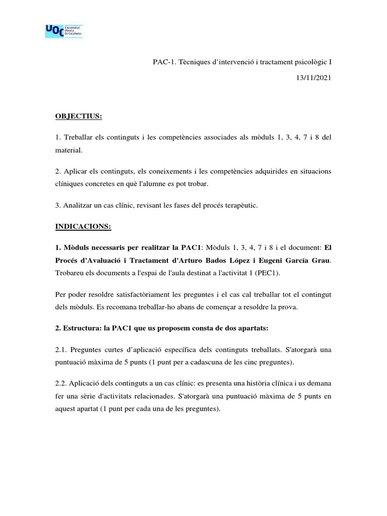 PAC 1 - Intervencio - Solucio | PDF