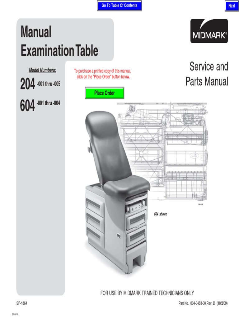 Midmark 204 y 604 | PDF | Implied Warranty | Ac Power Plugs And Sockets