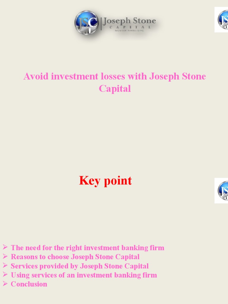 Joseph Stone Capital Complaints | PDF | Investment Banking | Investing