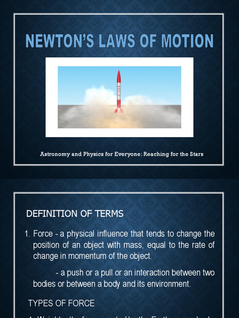 Newton's Laws of Motion | Download Free PDF | Force | Newton's Laws Of Motion