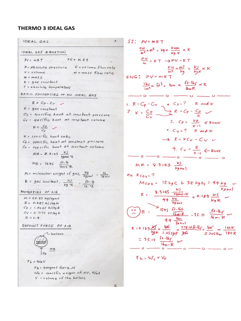 Thermo 3 Ideal Gas 2022 Online | PDF