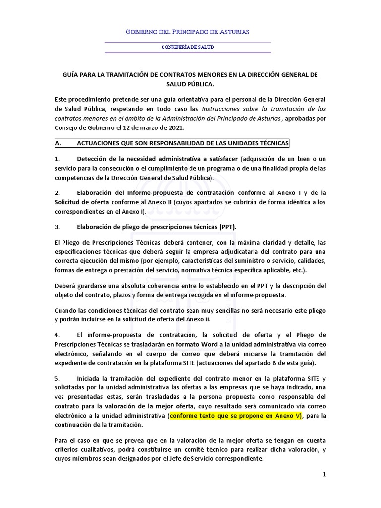Guía de Contratos Menores en Salud Pública | PDF | Presupuesto | Gobierno