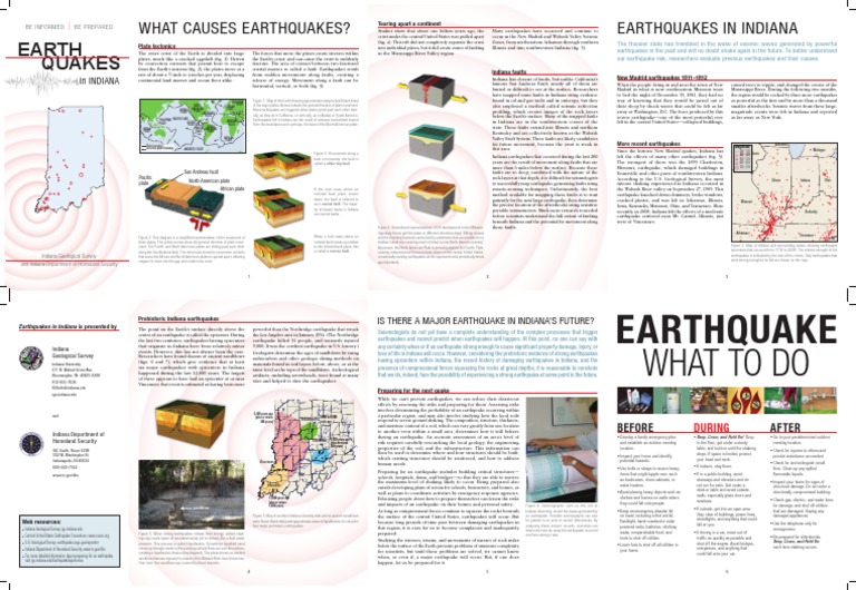 Earthquake Brochure FINAL | PDF | Earthquakes | Fault (Geology)