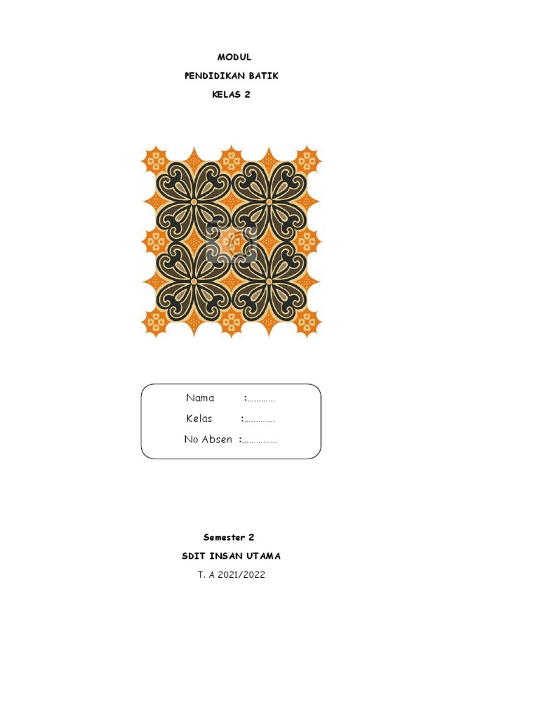 Modul Batik Kelas 2 SD | PDF