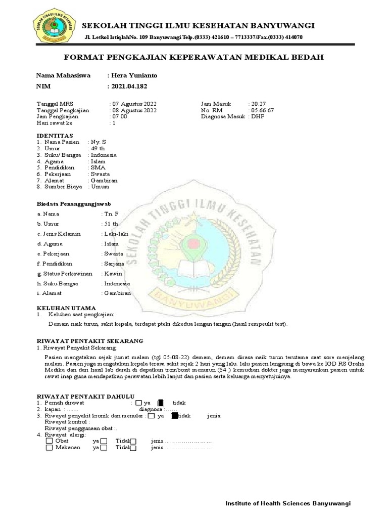 Askep DHF 1 - 084350 | PDF