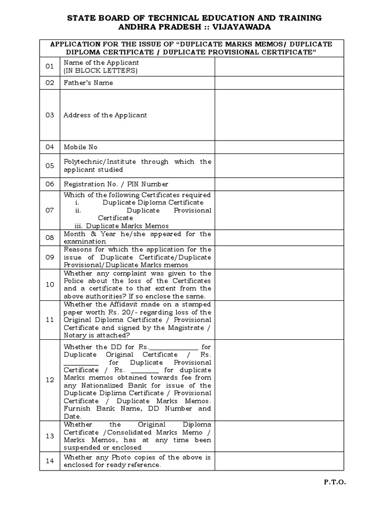 DIPLOMA Duplicate Proforma - 20. | PDF | Notary Public | Civil Law (Common Law)