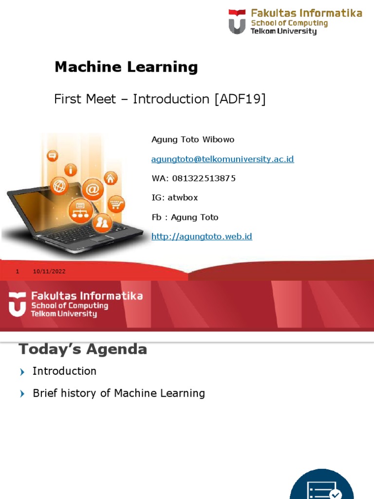 01 - Introduction To Machine Learning | PDF | Machine Learning | Applied Mathematics
