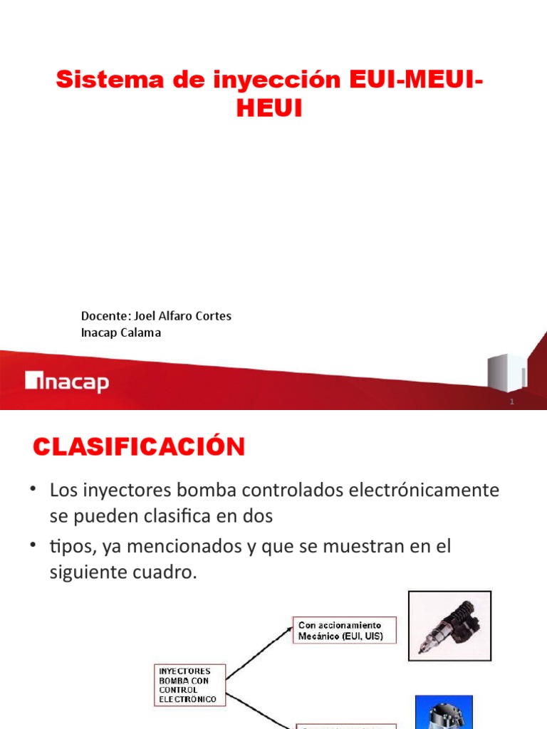 Sistema de Inyección EUI-MEUI-HEUI | PDF | Inyección de combustible | Bomba