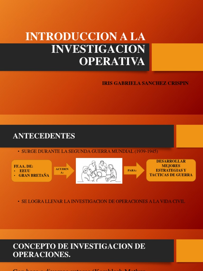 Investigacion Operativa | PDF | Ecuaciones | La investigación de ...