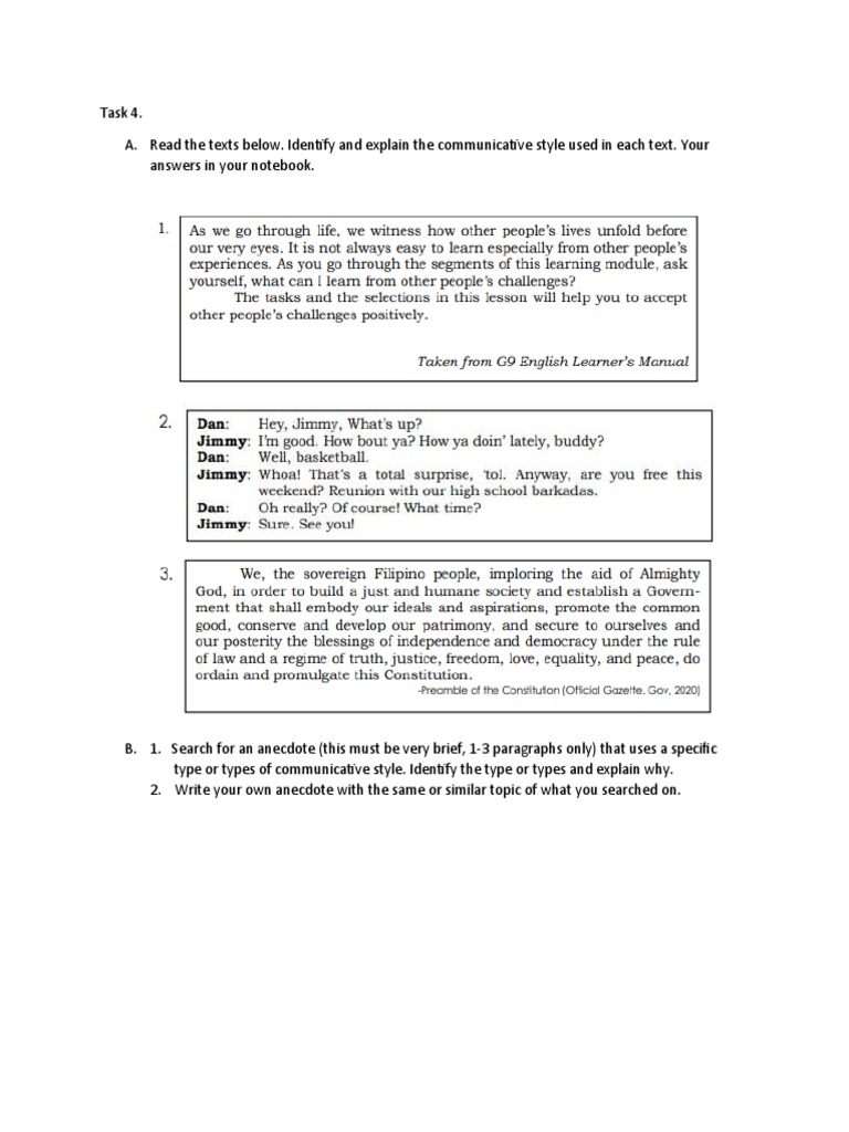 Q1L3 Assignment Eng9 | PDF