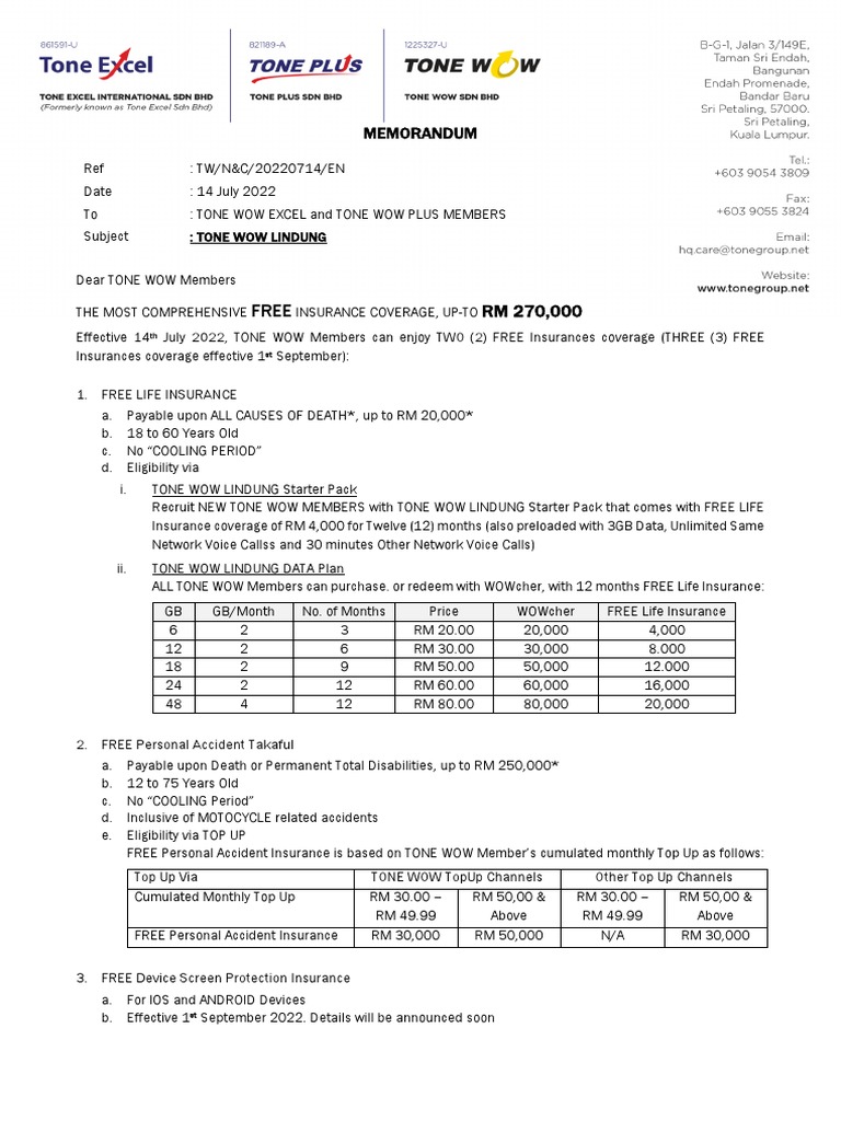 TONE WOW Lindung | PDF | Business Law | Mobile Software