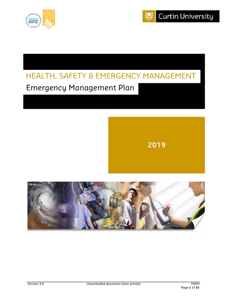 Emergency Management Plan 2019 | PDF | Emergency Management | Emergency