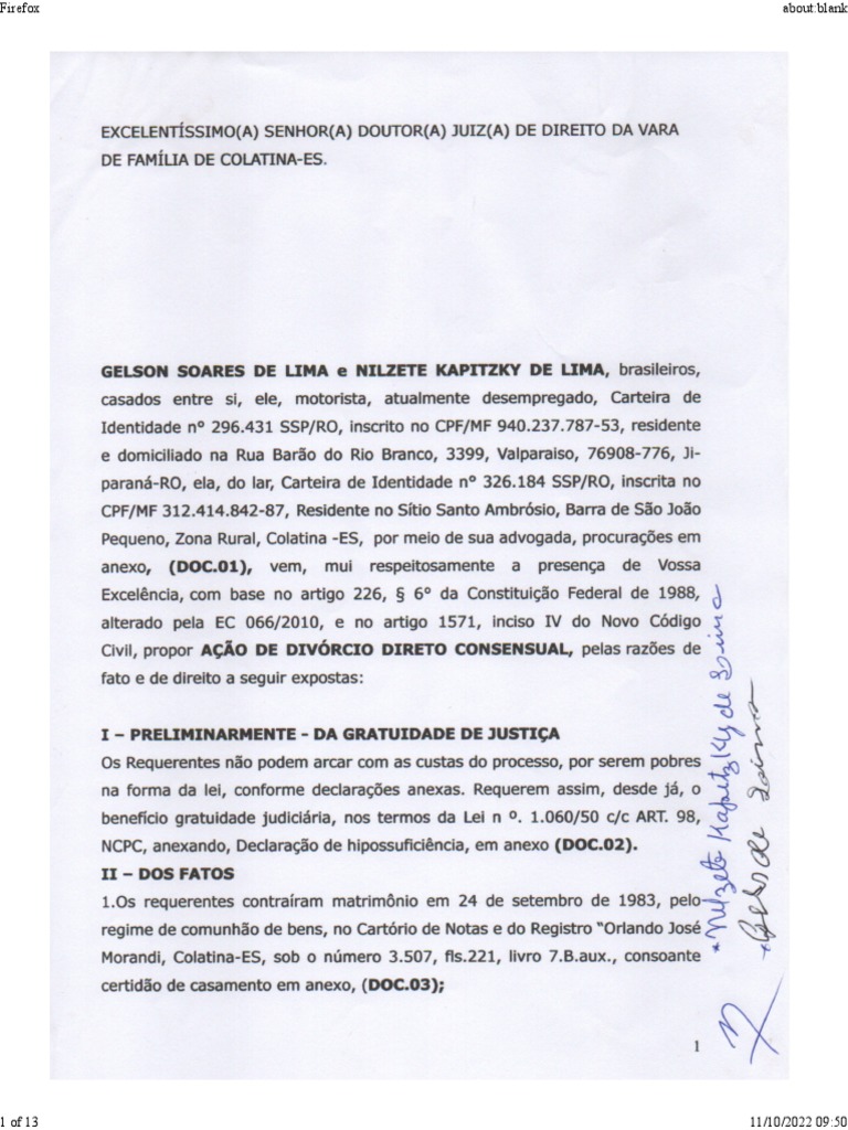 Inicial Nilzete Kapitzky de Lima e Gelson Soares | PDF