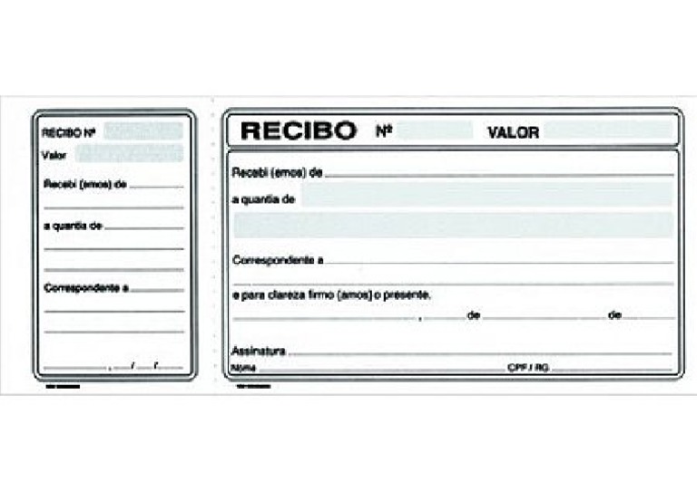 Recibo Com Canhoto | PDF