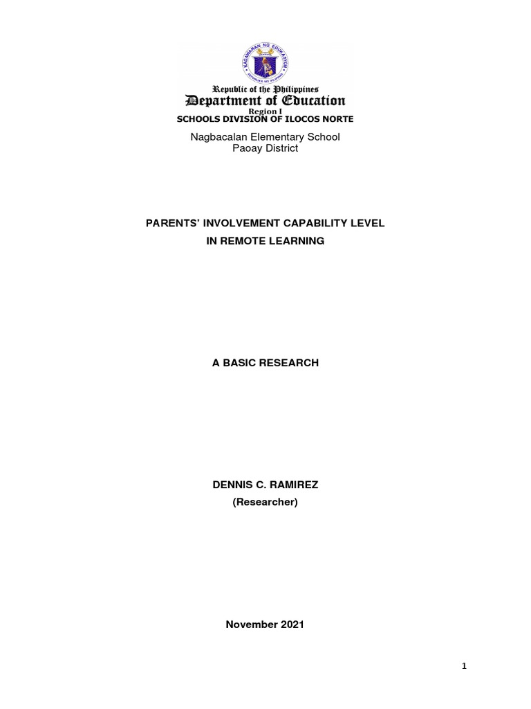 Basic Research Full Blown | PDF | Teachers | Schools